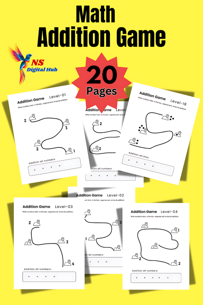 Math Addition Game Worksheets – digitalhub