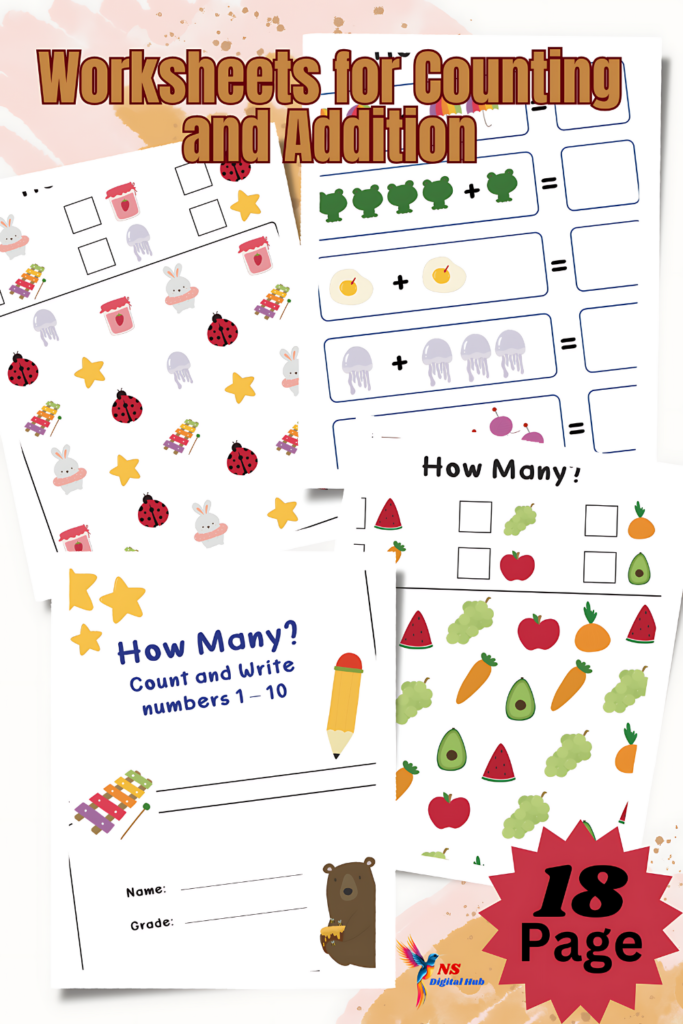 Worksheets for Counting and Addition – digitalhub